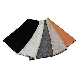 tittimitti 100% Cashmere Knitted Neck Gaiter Neck Warmer Loop Scarf for Men and Women. (Black)