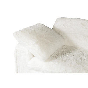 Barefoot Mega Plush 3-Seat Sofa in White Fabric by Hooker Furnishings