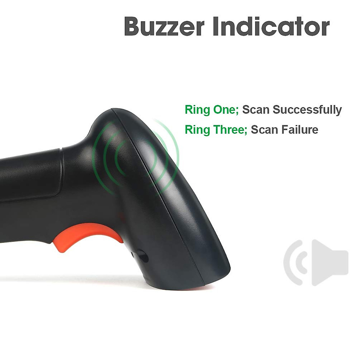 Handheld USB Barcode Scanner Wired Automatic 1D Bar Code Reader for Supermarket, Convenience Store, Warehouse