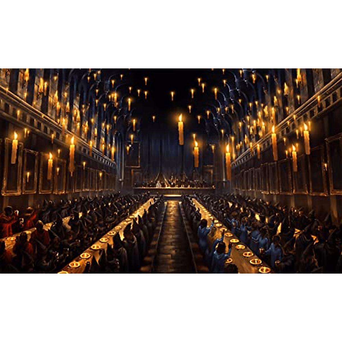 Magic Backdrop for Photography, Dinning Photo Background for Hogwarts Theme Party Decorations Supplies, Dinning Tapestry for Bedroom, Polyester 5x3ft