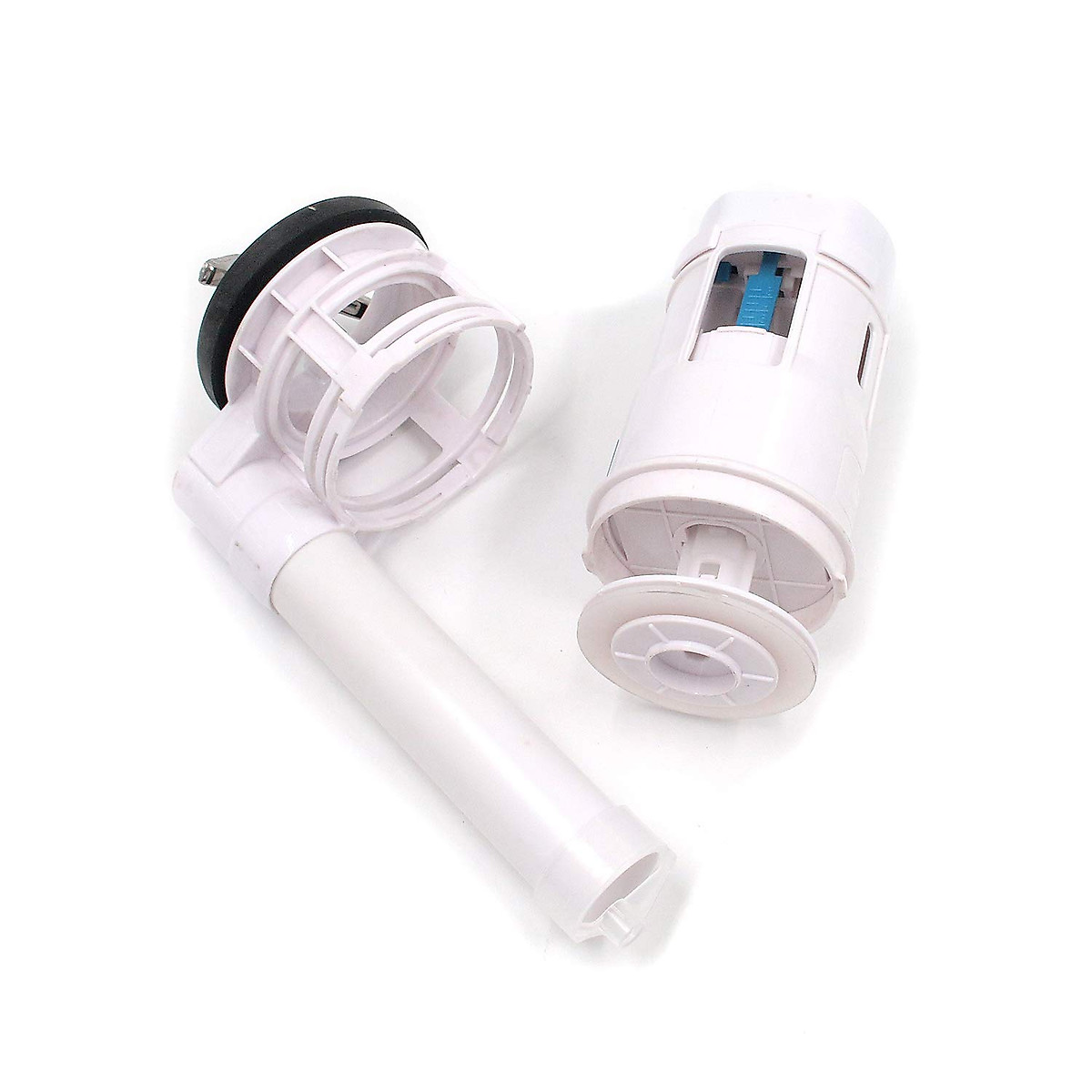 T Tulead Toilet Push Flush Valve Dual 185mm/7.28" Push Button Fill Valve Fit for Drainage Hole 64mm/2.5"