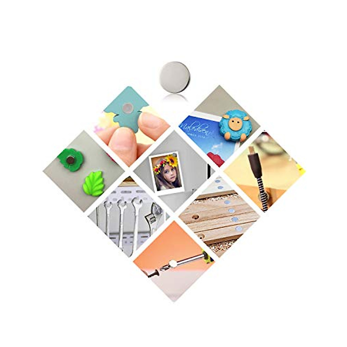 36PCS Refrigerator Magnets Fridge Magnet - Premium Brushed Nickel Fridge Magnets,Round Magnets,Office Magnets by A AULIFE