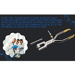 Bone Morselizer Bone Mill Crusher with Titanium Plates Dental implant Bone Grafting