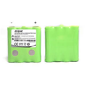 elxjar (2-Pack) 4.8V 700mAh Ni-MH Battery Replacement for Cisco GA-cm, FA-NICD, Cobra FA-BP FA-CK GA-cm GA-CR GA-CT IXNN4002A, EMSI iFlex-MT Plus