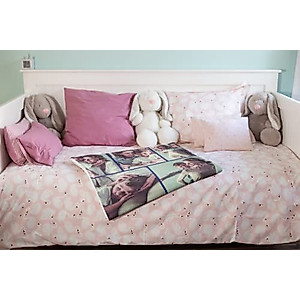 TinyName Personalized Gifts for Mom, Custom Blankets with Photos Text Customized Flannel Picture Blanket for Mom Grandma Christmas Mother Day Birthday Gifts