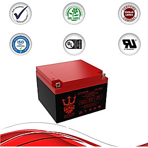 Neptune Brand NT12260 12V 26Ah Replacement Battery for Power-Sonic 12V 26AH PS-12260 PS-12260NB
