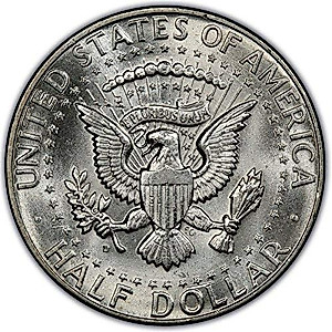 1964 D - 90% Silver JFK Brilliant Uncirculated Half Dollar BU