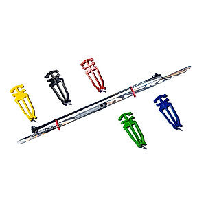 Bagdent Cross Country Skis and Poles Holder – 1 Pair, Universal Nordic Ski Pole Carrier (Blue)