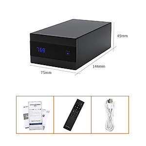 S.M.S.L Sanskrit 10th MKII DAC Decoder AK4493 HiFi DAC 32Bit/768KHz XMOS USB Native DSD256 USB Optical Coaxial Input Audio Decoder(Black)
