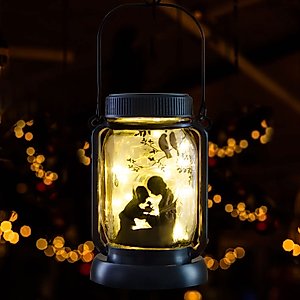 Mother Gift, Solar Light, Garden Ornaments for Outside, jar Bottle Light, Gift for mom, Gift for mom Birthday, Gift for mom from Daughter