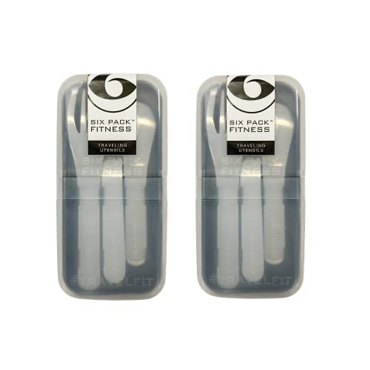 6 Pack Bags Stainless Steel 4-Piece Travel Utensils, Reusable, Portable Utensils for lunch bag, lunch box, camping, picnics, Work, Meal Prep, Dorm, or School. (2-Sets)