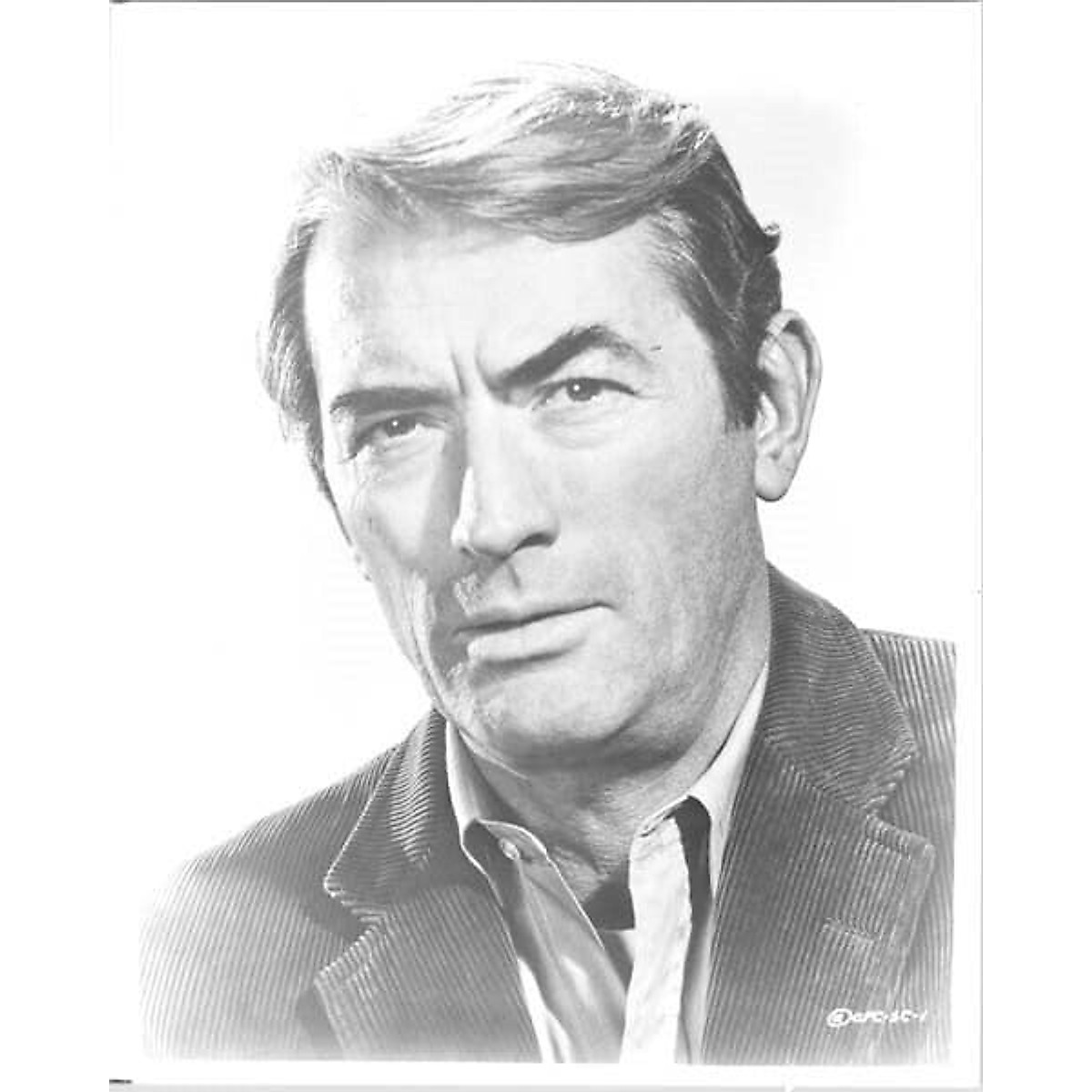 Gregory Peck 1970 8x10 photo portrait I Walk The Line