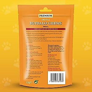 Pet Munchies Buffalo Dental Chew Small 8x55gm
