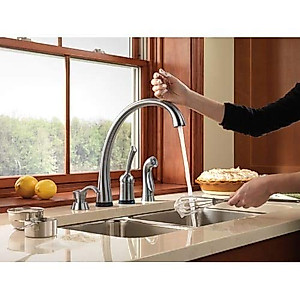 Delta Faucet Pilar Kitchen Soap Dispenser for Kitchen Sinks, Polished Nickel RP50781PN
