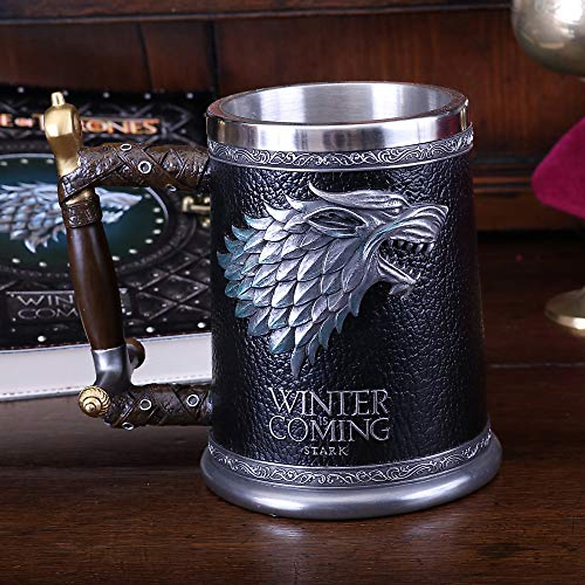 Nemesis Now Winter is Coming Tankard Game of Thrones Mug 23cm Black