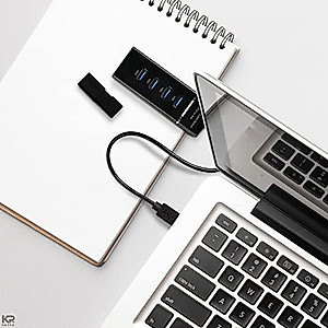 USB Hub 3.0 Extra USB Ports for Laptops - PC USB Extension Cable 4 Multiple USB Port for Laptop USB Port Expander USB Adapter - Computer Networking Hubs Gaming Accessories 3.0 Flash Drive Adapter