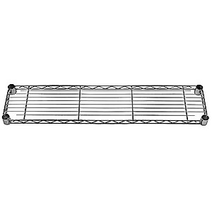 Shelving Inc. 8" d x 36" w Chrome Wire Shelving with 3 Tier Shelves, Weight Capacity 800lbs Per Shelf