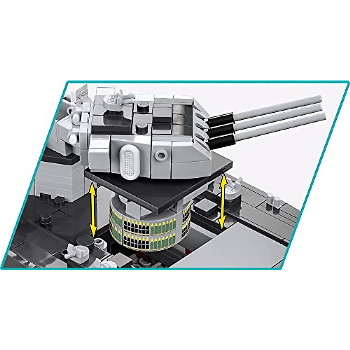 COBI Historical Collection World War II Iowa-Class Battleship, 4-in-1 Executive Edition