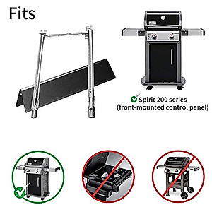 Rejekar Grill Replacement Parts for Weber Spirit I & Sprit II 200 Series E-210/E-220/S-210/S-220, Porcelain Steel Heat Shields Plate 15.3” Flavor Bars 7635 & 18” Burner Tube 69785 for Weber Gas Grill