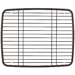 iDesign Axis Kitchen Sink Protector Grid, 10" x 13" x .6", Bronze