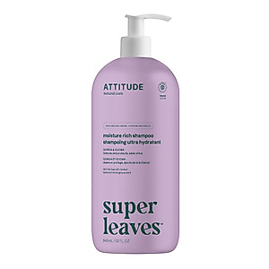ATTITUDE Moisture Rich Hair Shampoo, EWG Verified, For Dry and Damaged Hair, Naturally Derived Ingredients, Vegan and Plant Based, Quinoa and Jojoba, 32 Fl Oz