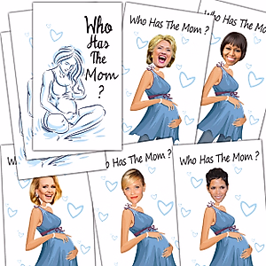 33 Cute Baby Shower Games - Scratch Off Lottery Ticket Raffle Cards Baby Shower Game - Funny Baby Shower Games - Who Has The Mom - 33 Sheets