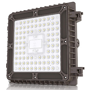 HYPERLITE LED Canopy Light 65W 8450Lumens,Square Canopy LED Lights 5000K Daylight,LED Canopy Lights Outdoor IP65 Waterproof Ideal for Garage,Carport,Gas Station,Underpass,Entrance UL Listed