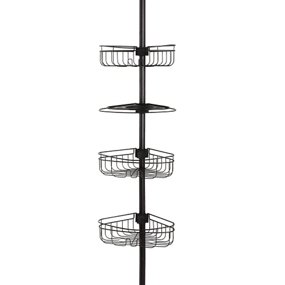 3-Shelf Tension Pole Shower Caddy, Oil-Rubbed Bronze