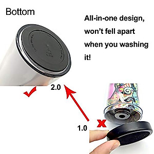 Waldeal LGBT Pride Travel Coffee Mug with Flip Lid, Lesbian Gay Love Rainbow Heart Stainless Steel Valentine's Day Cup Water Bottle 15 OZ, Birthday Anniversary Mug for Girlfriend Boyfriend