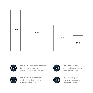 Linon The Anywhere Washable Rug Wesley Ivory/Yellow 5' X 7' Area Rug