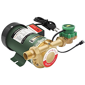 KOLERFLO 90W Water Pressure Booster Pump 115VAC,317 GPH,21.7 PSI Household Automatic Shower Booster Pump with Water Flow Switch for Home/Shower (H15GR-10)