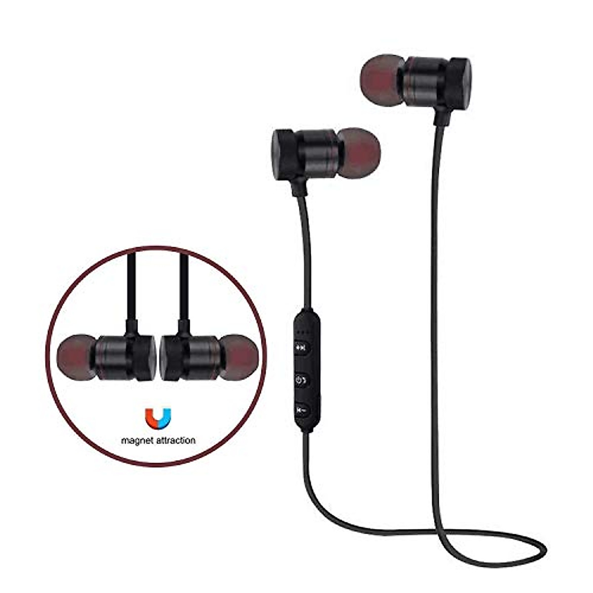Kingup Bluetooth Wireless Earphone with Magnetic Connection, corresponds to Various Models