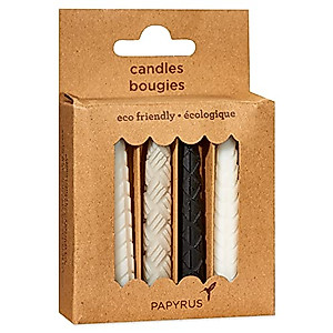 Papyrus Birthday Candles, Black & White (12-Count)
