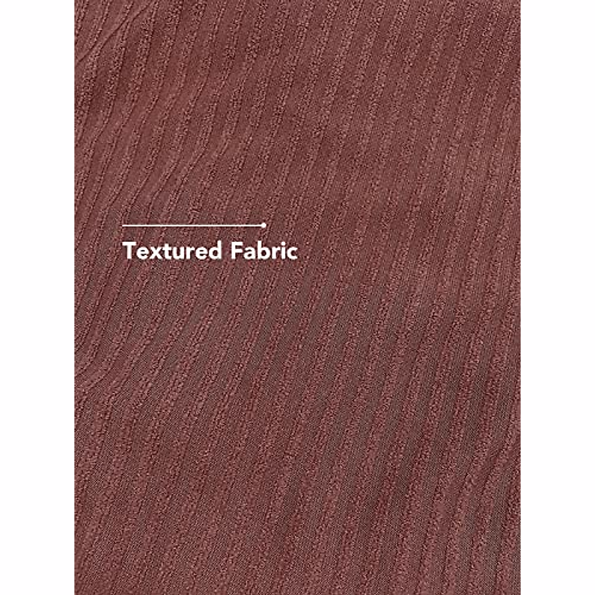 CUPSHE Bikini Set for Women Two Piece Swimsuits High Waisted Ribbed V-Wire Bralette Wide Straps Back Hook Cheeky Bottom Red Brown, S