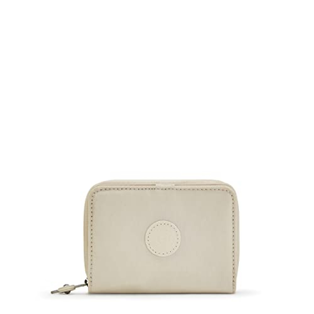 Kipling Women's Money Love, RFID Anti-Hacker Technology, Polyester Zip Closure Wallet, Light Sand