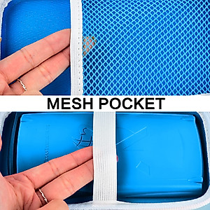 Case Compatible with Texas Instruments TI-30XIIS Scientific Calculator, Travel Office Calculators Storage Holder Bag with Extra Mesh Pocket for Pens, USB Cables and Accessories (Bag Only) - Black