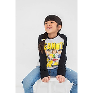 Peanuts Snoopy Charlie Brown and Friends Little Boys 2 Pack T-Shirt Blue/Grey 7-8