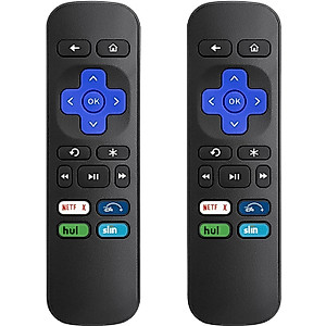 EFGWXYZ (2 Pack) Replacement Remote Control for Roku Express, Compatible with Roku Premiere, for Roku Box, for Roku Player, for Roku 1 2 3 4 -【NOT for Any Stick or TV】 H-NDHS