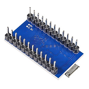 Diitao 2PACK Pro Micro 5V 16MHz Atmega32U4 Bootloadered IDE Micro USB Pro Micro Development Board Microcontroller Pro Micro Serial Connection with 2-Row Pins Header