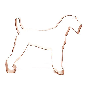 Airedale Terrier Copper Cookie Cutter