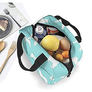 Lunch Bag Akita Dog - Akita Silhouette Lunch Box Insulated Bag Tote Bag For Men/Women Work Travel