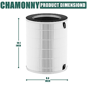 CHAMONNY Max/Mage/Mage Pro Replacement Filter, Compatible with A-floia MAX/MAGE/MAGE PRO and Sans/Air-Honati/Compass Home Smart/Taylor Swoden/Cuckoo CAC-J1510FW/Rosewill RHAP-20001, RHAP-20002, 2 Pack