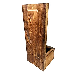 Go Ahead Take Your Top Off Drop Box Bottle Opener with Cap Catcher Solid Wood- Wall Mount or Freestanding - Groomsmen, Wedding and Anniversary gift