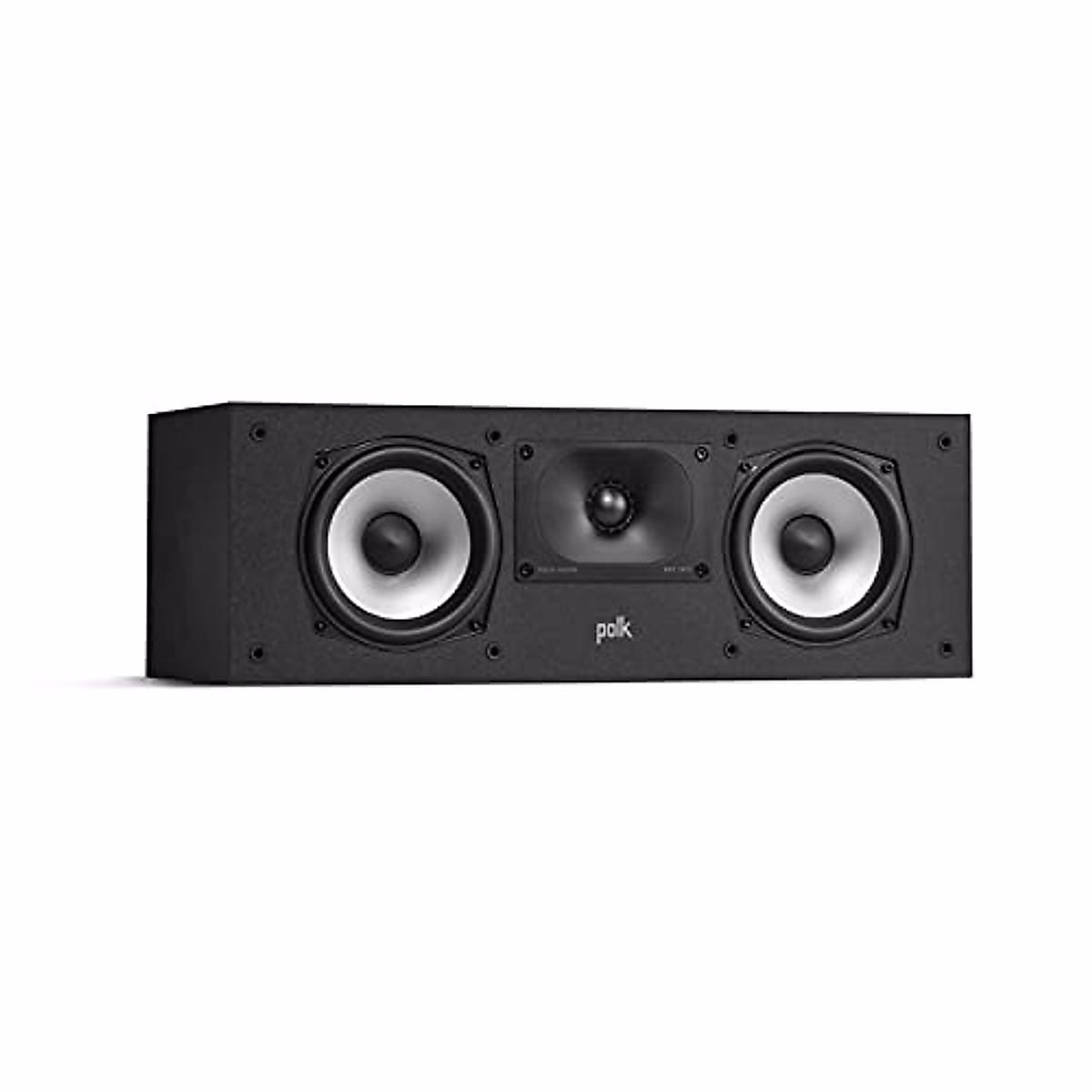 Polk Monitor XT30 Compact Center Channel Speaker - Hi-Res Audio Certified, Dolby Atmos & DTS:X Compatible, 1" Terylene Tweeter & Dual 5.25" Dynamically Balanced Woofer, Midnight Black