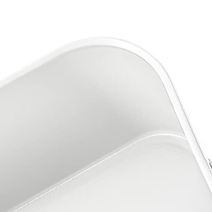 Plastic Storage Basket, Open Storage Bin with Handles - Organizer for Kitchen, Bedroom, Under Sink Bathroom Organizer, Toy Baskets, Food Storage Containers for Organizing - 3 Pcs (White)