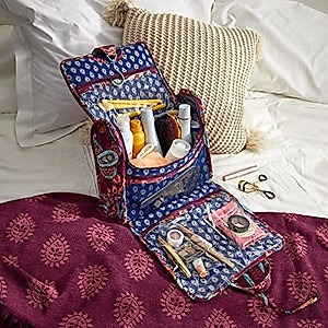 Vera Bradley Women's Cotton Grand Hanging Travel Organizer, Island Garden - Recycled Cotton, One Size