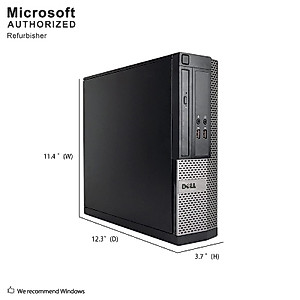 Dell Optiplex 3020 Desktop Computer PC, Intel Quad-Core i5, 240GB SSD Storage, 8GB DDR3 RAM, Windows 10 Pro, DVD, WiFi, 24in Monitor, Wireless Keyboard and Mouse (Renewed)