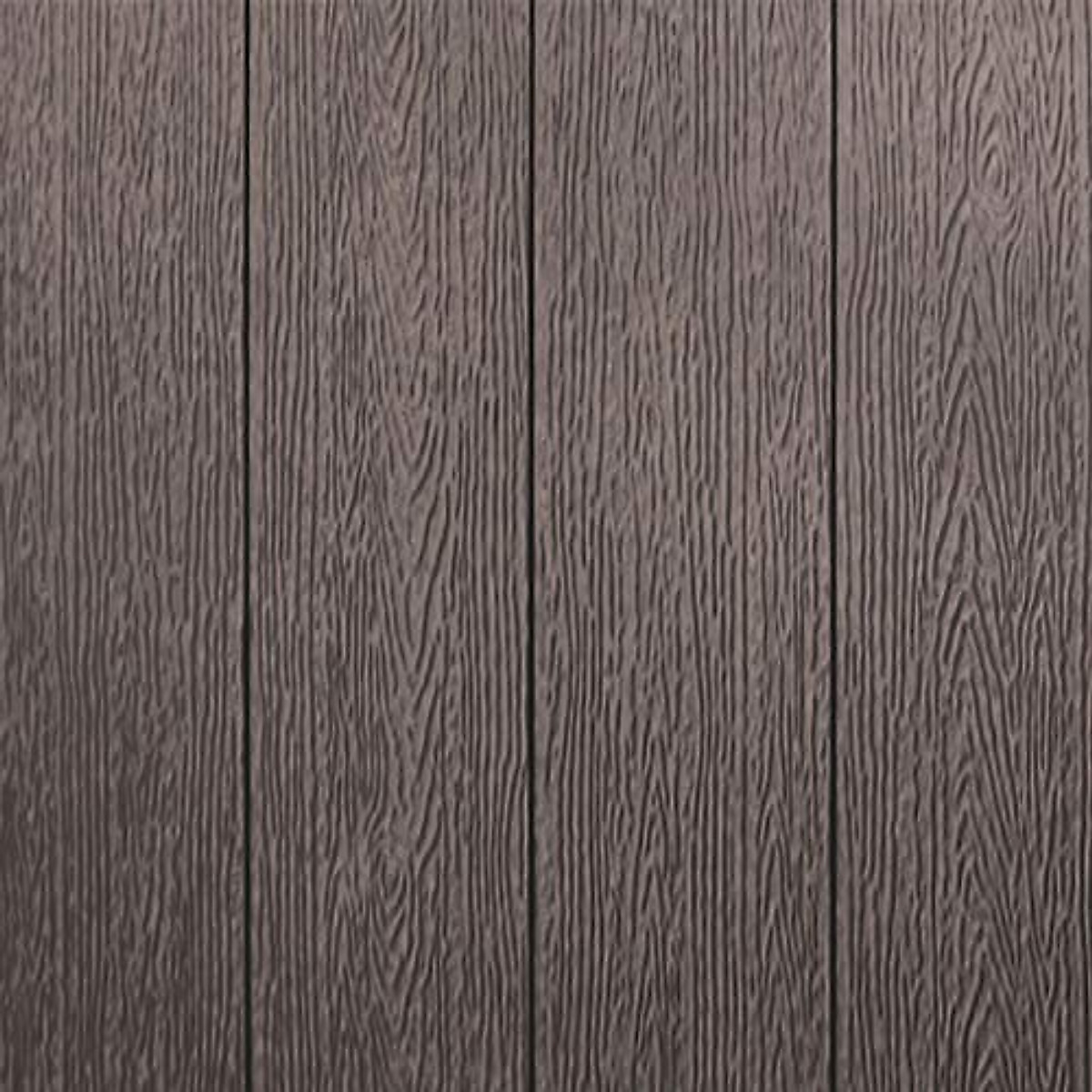 Plastic Development Group 105 Gallon Weatherproof Resin Outdoor Patio Storage Deck Box with Secure Lid Retainer Straps, Driftwood Gray