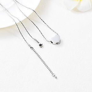 constantlife Cremation Jewelry for Ashes - Heart Pendant Memorial Urn Necklace Ashes Holder Stainless Steel Personalized Customization Keepsake (Silver)