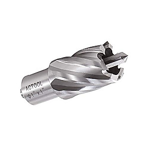 ACTOOL 1" Diameter × 1" Depth of Cut HSS ANNULAR Cutter with 3/4'' Weldon Shank